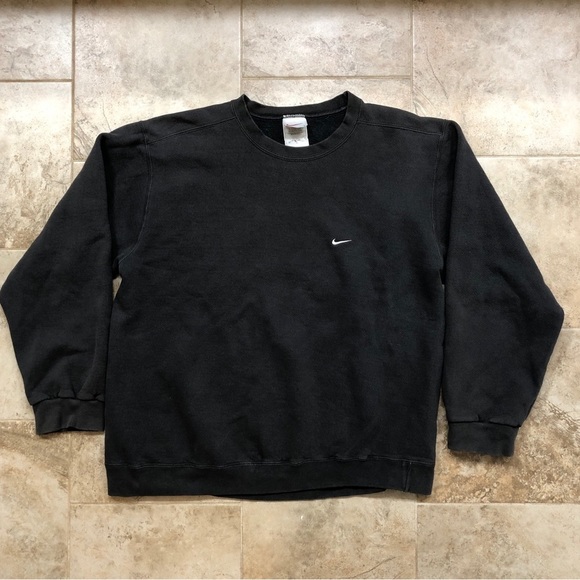 Nike | Sweaters | Vintage 9s Nike Made In Usa Classic Nike Swoosh Black ...